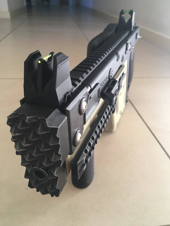 Free 3D file Kriss Vector Gel Blaster Strike Face Front End・3D ...