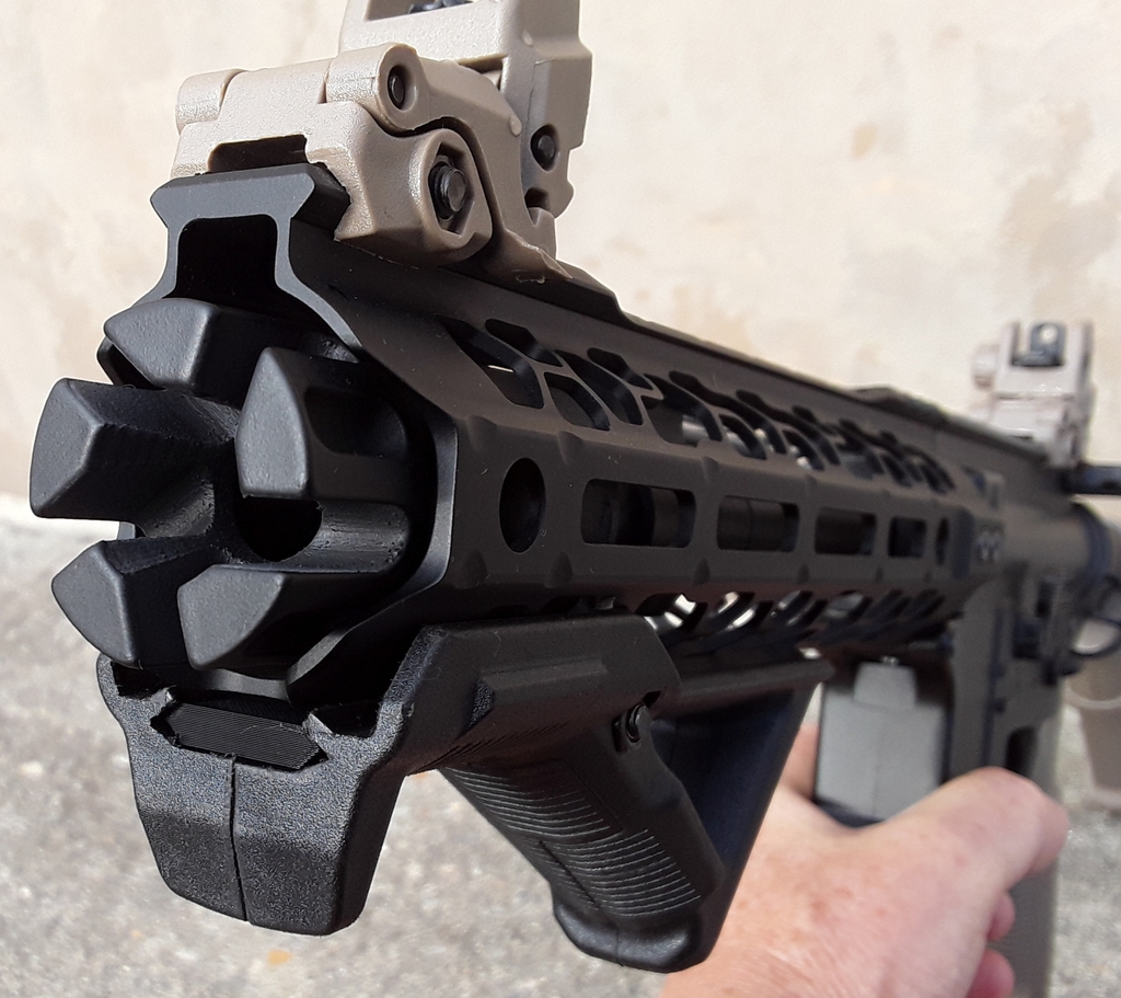 Free 3D file PWS CQB 556 Muzzle Device to suit Gel Blaster・3D print ...