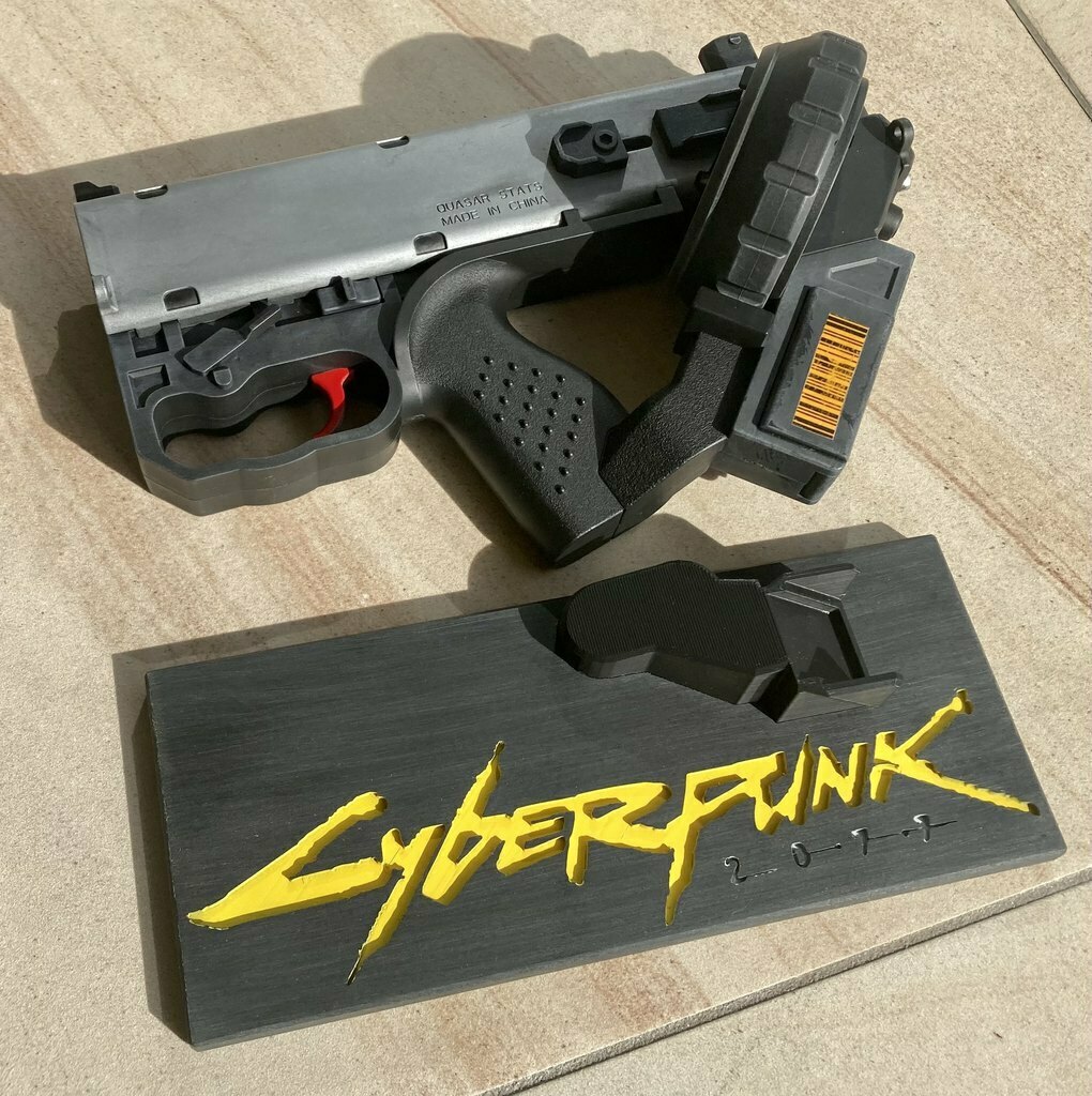 Fichier 3D gratuit Cyberpunk Quazar DR12 Gel Blaster Stand・Modèle à ...