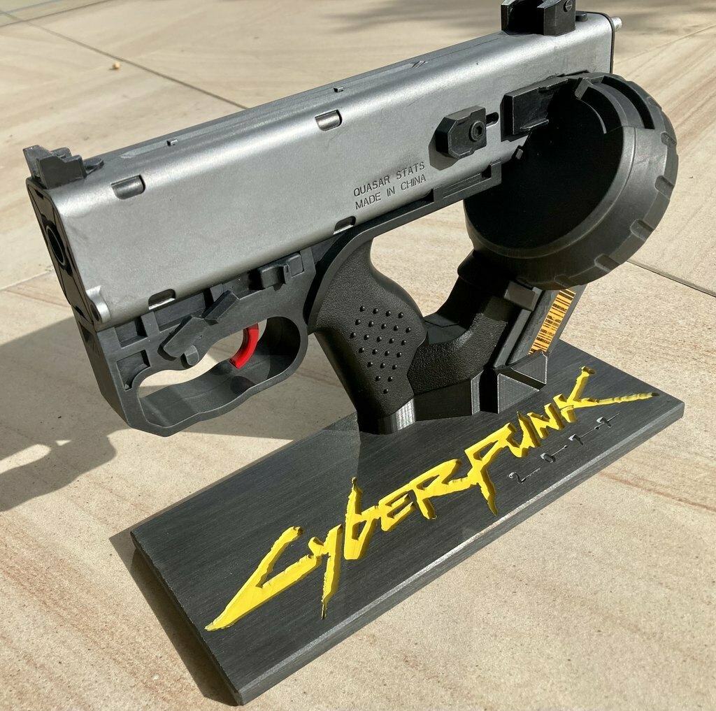 Archivo 3D gratis Cyberpunk Quazar DR12 Gel Blaster Stand・Modelo para ...