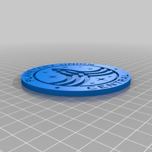 Download free STL file 'The Orville' Planetary Union Central Badge • 3D ...