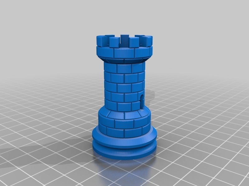 Free STL file Chess Rook with stairs FIXED・Model to download and 3D ...