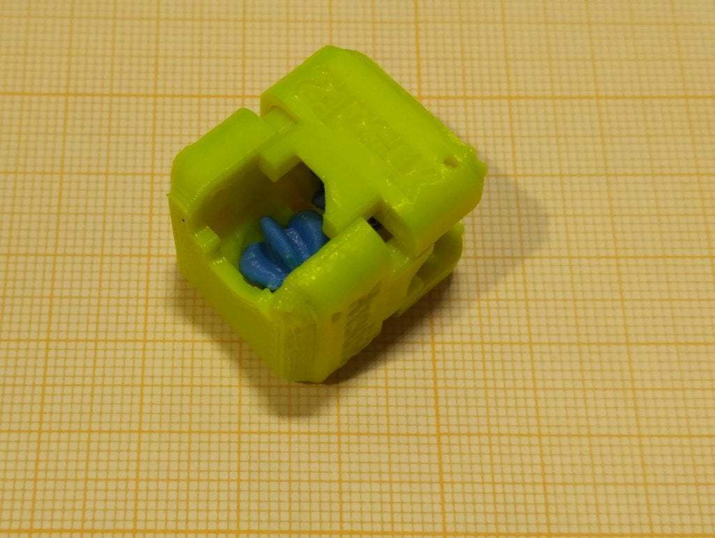 Download free STL file Fidget cube with inside gear. • Object to 3D ...