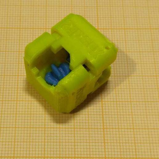 Download free STL file Fidget cube with inside gear. • Object to 3D ...
