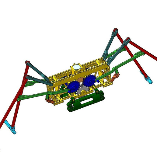Impresiones 3D gratis La máquina de caminar de la araña ・ Cults