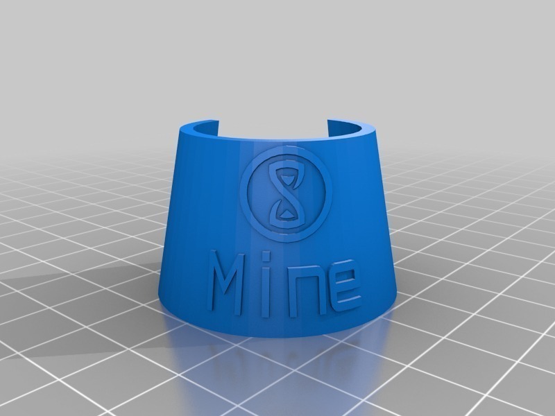 Free STL file Bottle Name Tag with Logo・3D print model to download・Cults