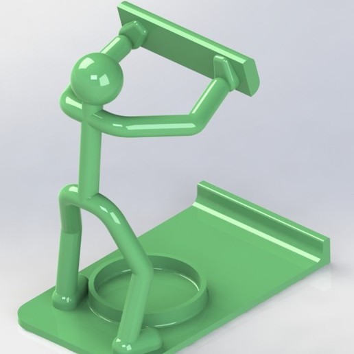 Download free 3D model Stickman smartphone and pens holder ・ Cults