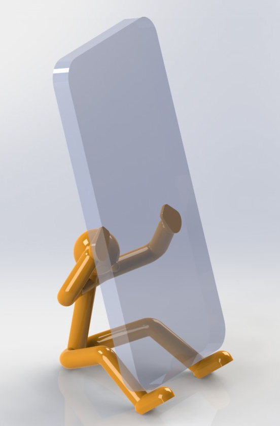 Télécharger fichier STL gratuit Porte-téléphone Stickman assis • Design ...