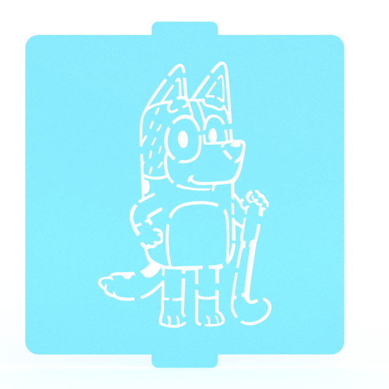 3D file Bluey stencil set of 9 for Coffee and Baking・3D printer model ...