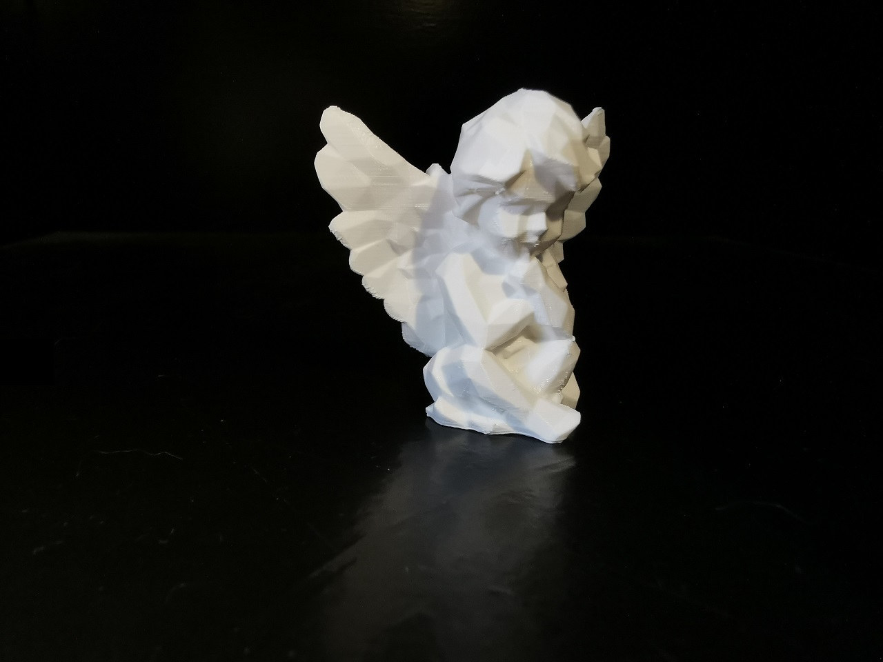 STL file Low poly Angel・3D printing idea to download・Cults