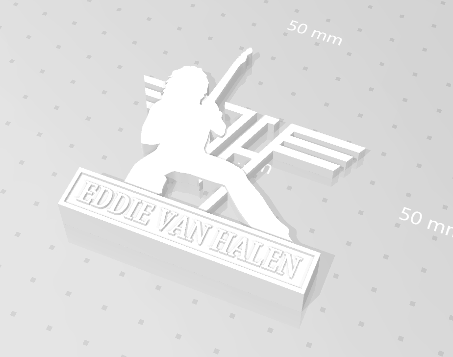 Free STL file Eddie van Halen statue・Template to download and 3D print ...