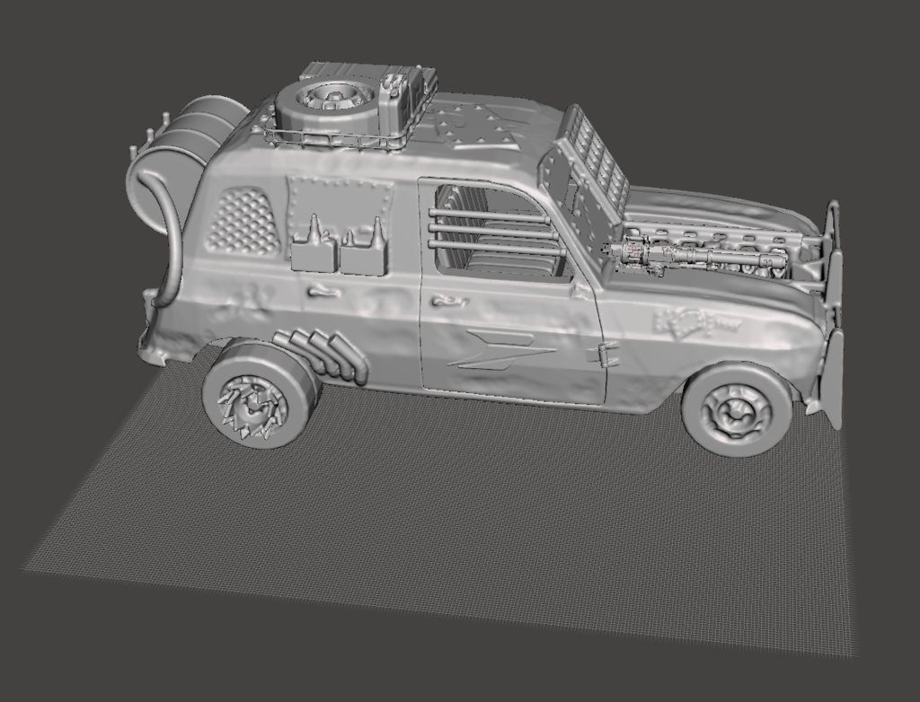 Archivo 3D gratis Bitume/Gaslands Renault 4L post-apocalíptico・Plan para descargar y imprimir en ...