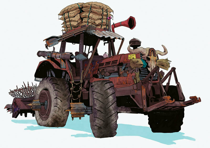 Free 3D file Bitume/Gaslands Tractor "Monstractor" post-apocalyptic 🚜 ...