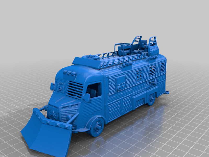 Free 3D file Bitume/Gaslands Van citroen HY post-apocalyptic・3D printer ...