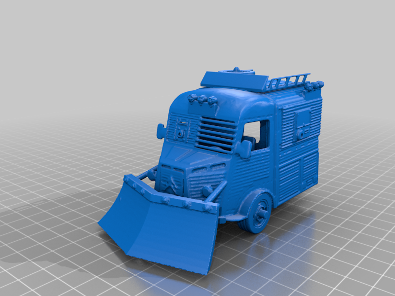 Free 3D file Bitume/Gaslands Van citroen HY post-apocalyptic・3D printer ...