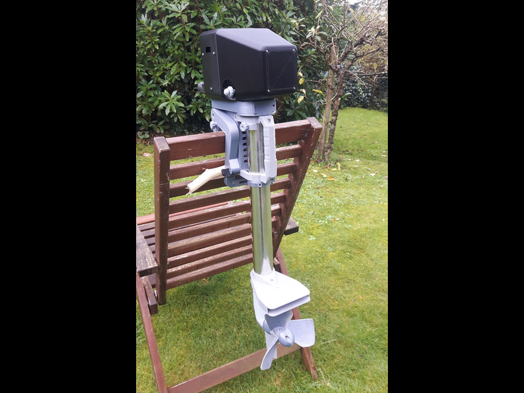 STL file eGull outboard motor - optional steel leg 🦵・3D printable model ...