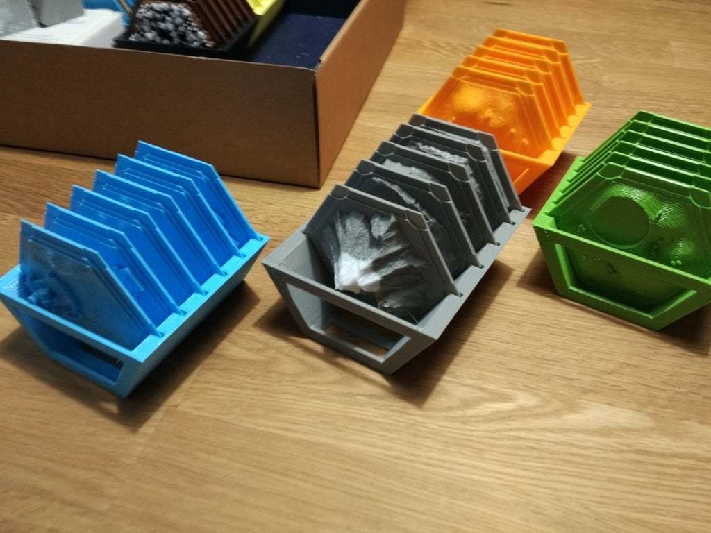 Free STL file Settlers of Catan Storage for 3d terrain pieces (6 ...