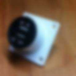 Download free STL file outlet cover/adapter for camper 12V to USB • 3D ...