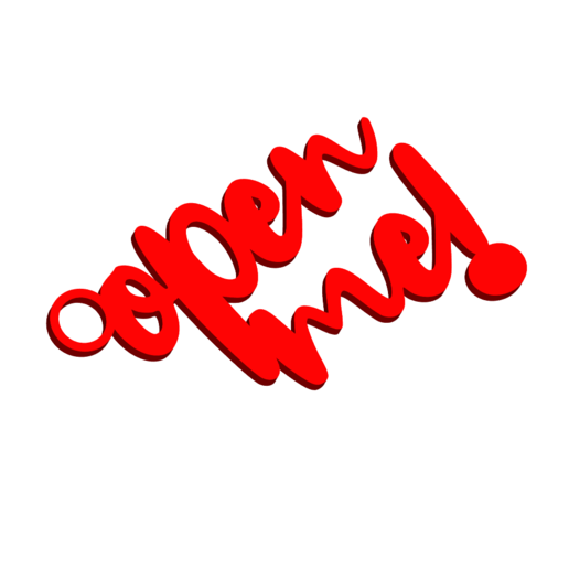 Download STL file Open Me - Christmas Gift Tag • 3D print design ・ Cults