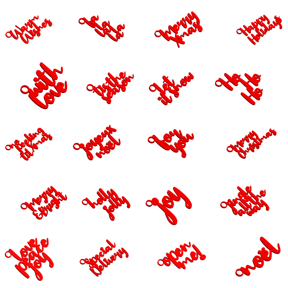 3D file The Ultimate Gift Tag Collection - Christmas Edition 🎁・3D print ...