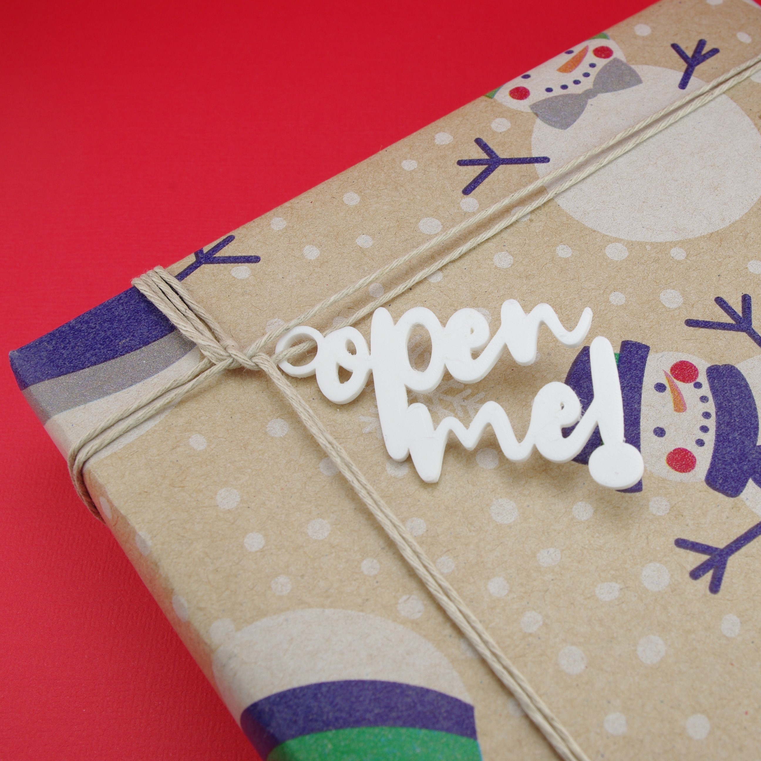 STL file Open Me - Christmas Gift Tag・3D printable model to download・Cults