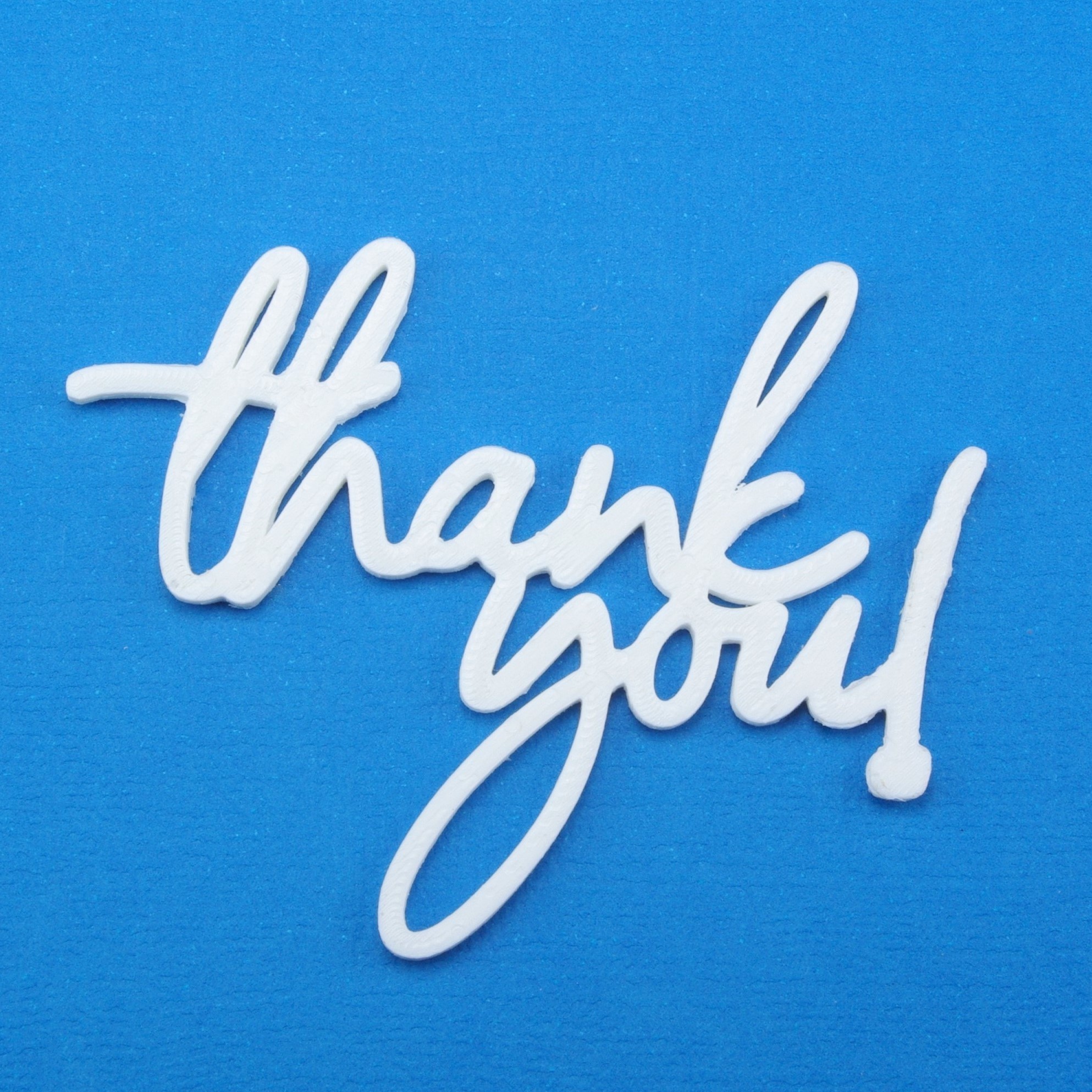 STL file Thank You Gift Tag・3D printing model to download・Cults