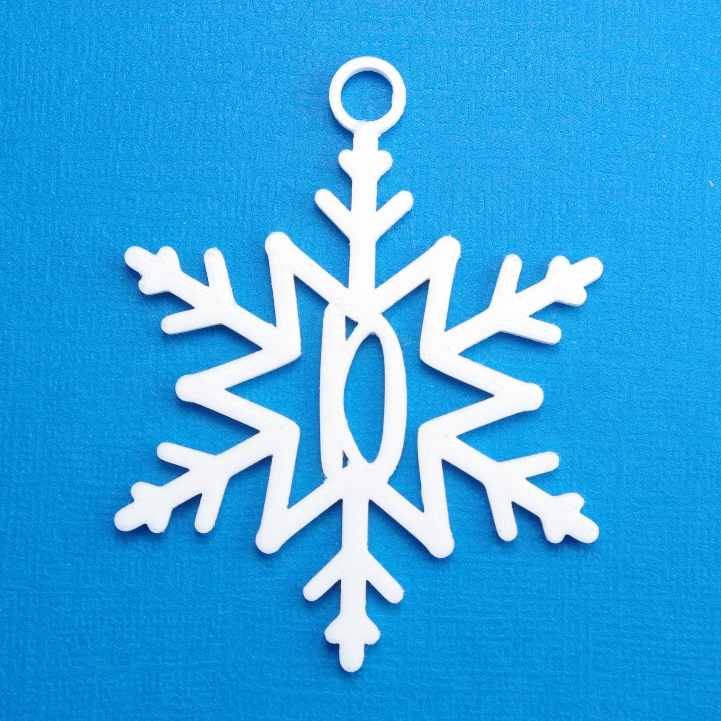 STL file Letter D - Snowflake Initial Gift Tag Ornament ️・3D print ...