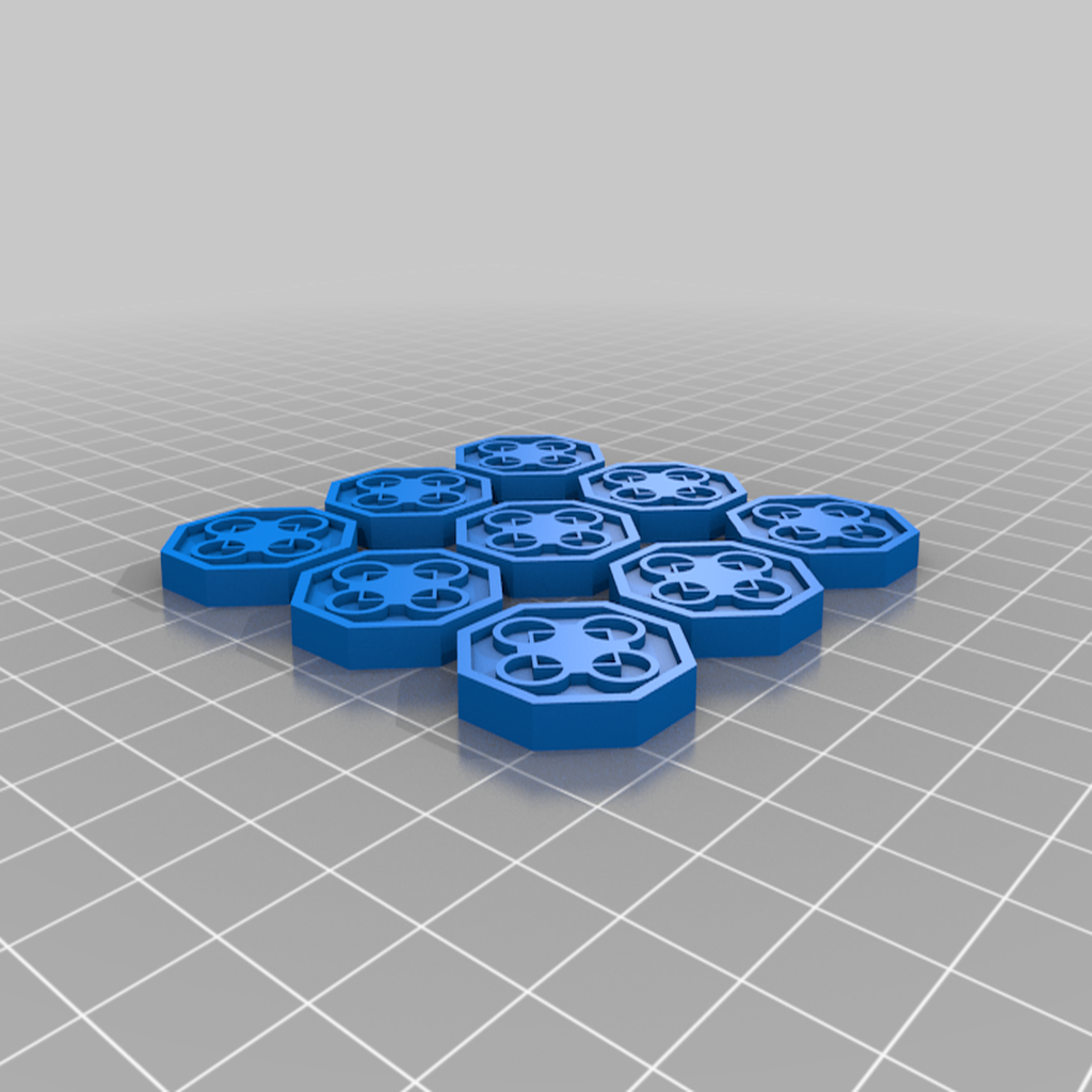 Free STL file Keyforge Ward Tokens・3D printing design to download・Cults