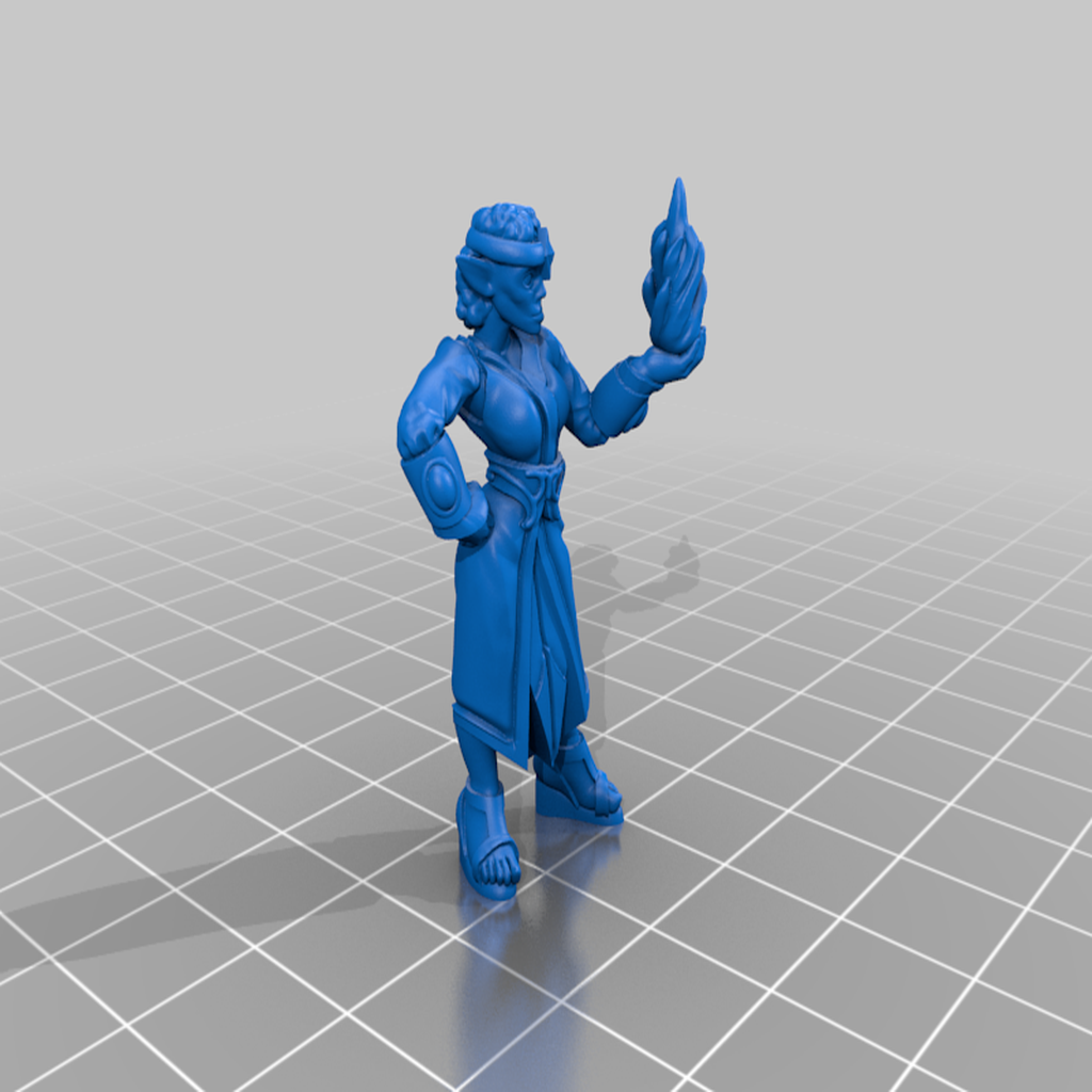 Free STL file Eladrin Shadow Sorceress・3D printable model to download・Cults