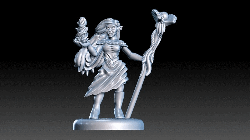Free STL file Water Warlock・3D printable object to download・Cults