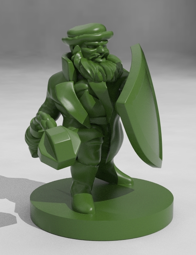 Free STL file Dwarf in Longcoat with Flail・3D printing design to ...