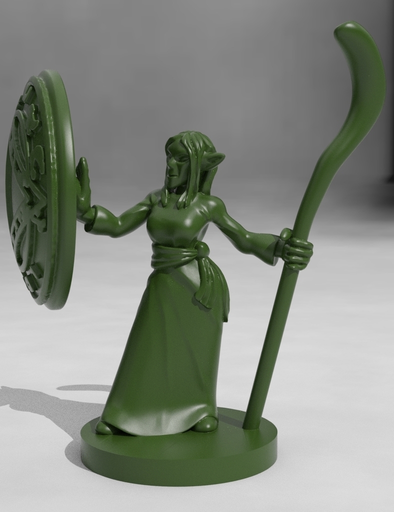 Free STL file Elfmaid Wizard・3D print object to download・Cults