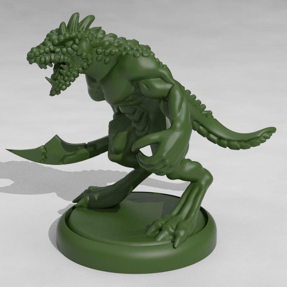 Free STL file Lizard Brute・3D print model to download・Cults