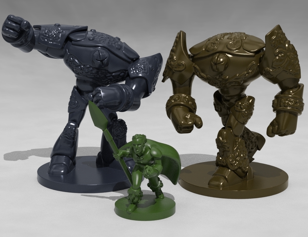 Free STL file Metal Golems・Template to download and 3D print・Cults