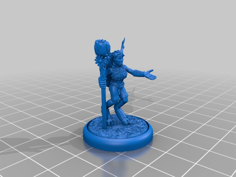 Free STL file Fae Tiefling Druid・3D printable model to download・Cults