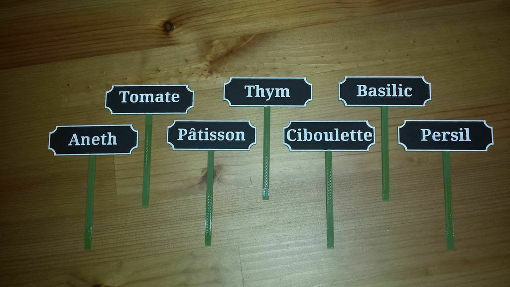 Free 3D file Plant Sign v2・3D printing template to download・Cults
