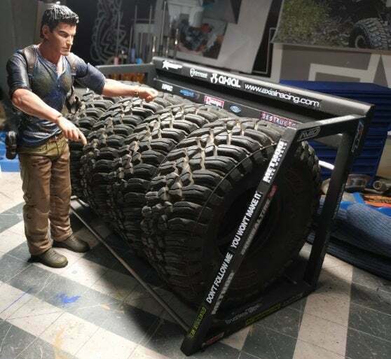 Free STL file 1/10 scale Wall Mountable tire Storage Rack・Template to ...