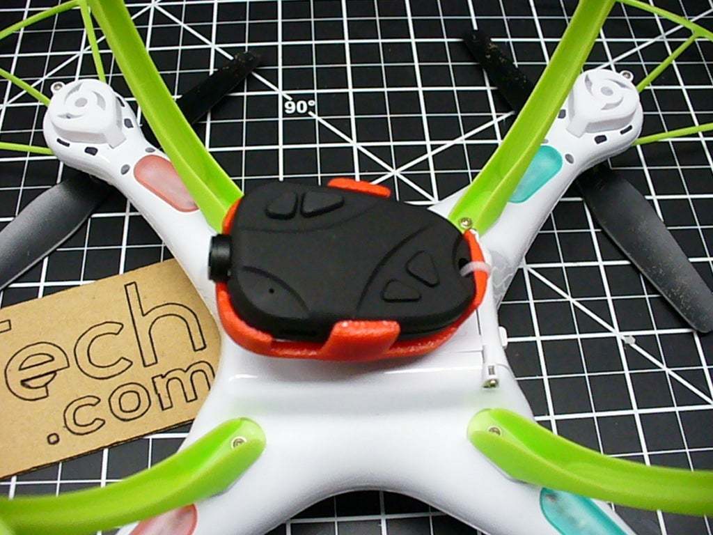 Free STL file Syma X5 808 Keychain Camera Mount!・Object to download and ...