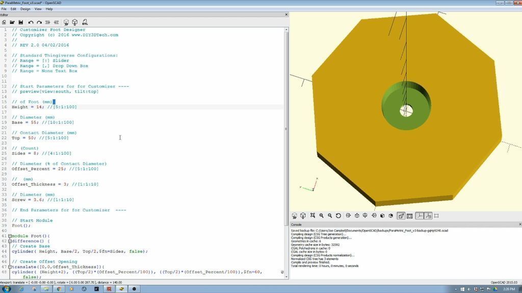 Free SCAD file Parametric Foot Designer・Design to download and 3D print ...
