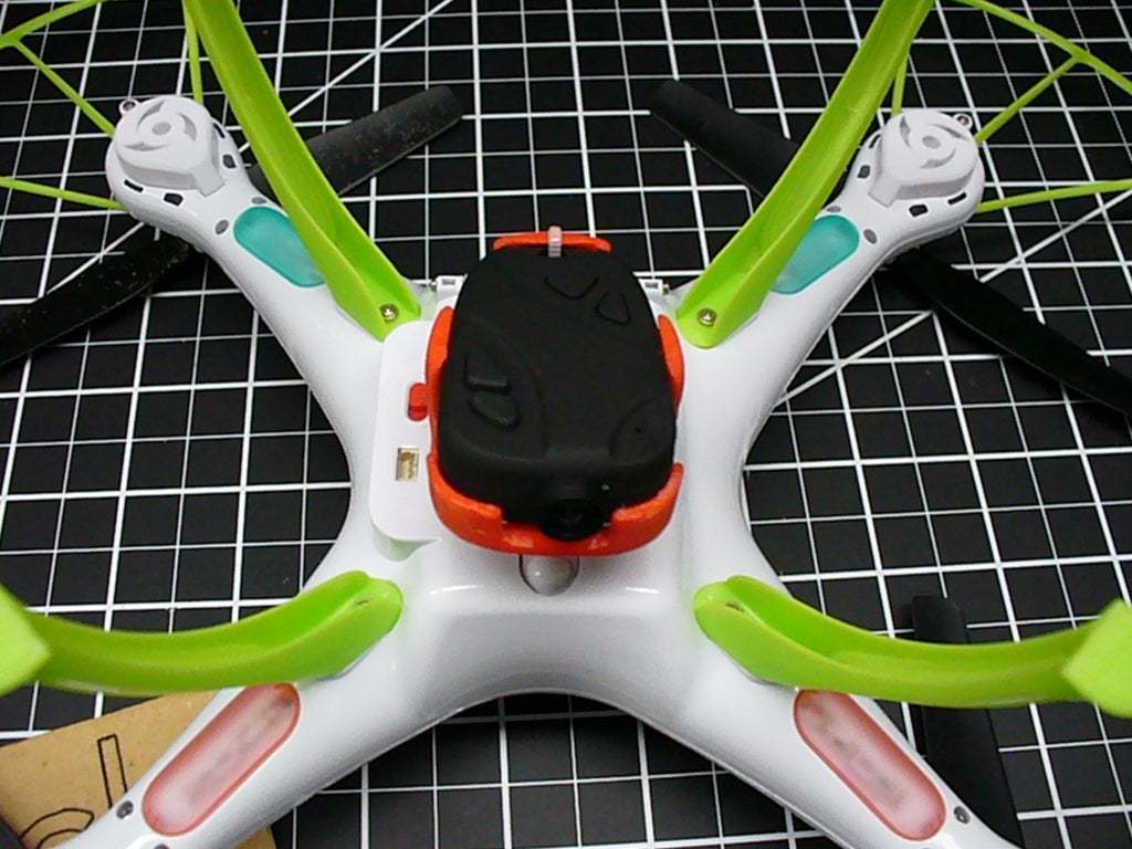 Free STL file Syma X5 808 Keychain Camera Mount!・Object to download and ...