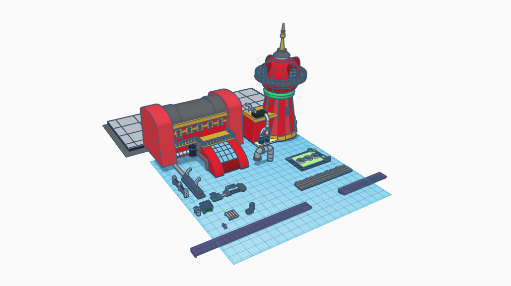Descargar archivo STL Planet Express edificio/building model • Plan ...