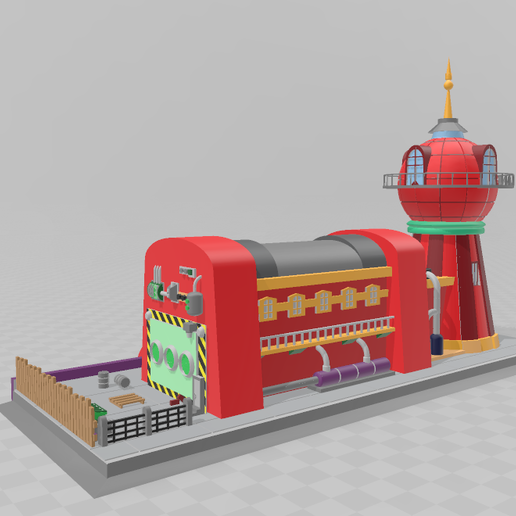 Download STL file Planet Express building/building model • 3D printing ...