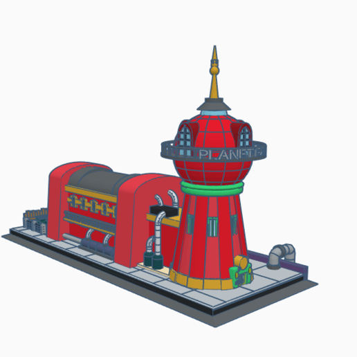 Descargar archivo STL Planet Express edificio/building model • Plan ...