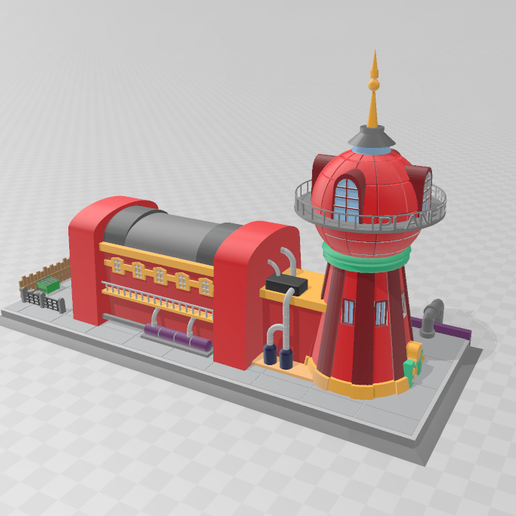 Download STL file Planet Express building/building model • 3D printing ...