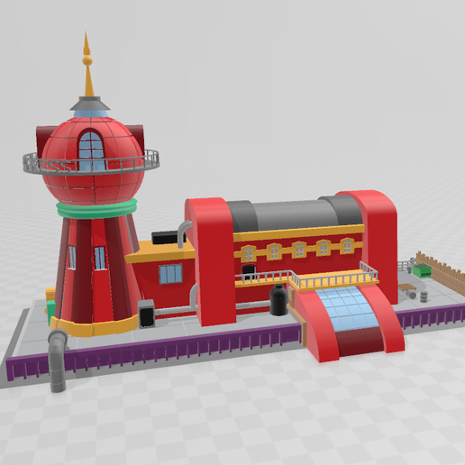 Download STL file Planet Express building/building model • 3D printing ...