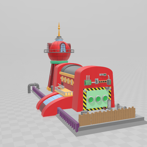 Download STL file Planet Express building/building model • 3D printing ...