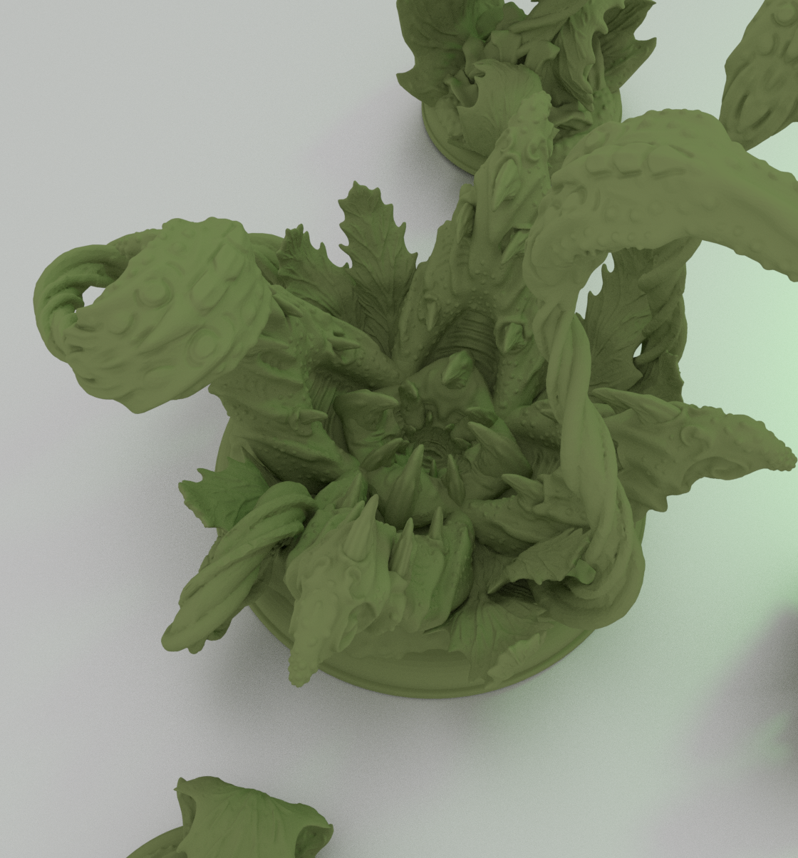 Download STL file Tendril Carnivorous Plant 28mm and 50mm Creature for ...