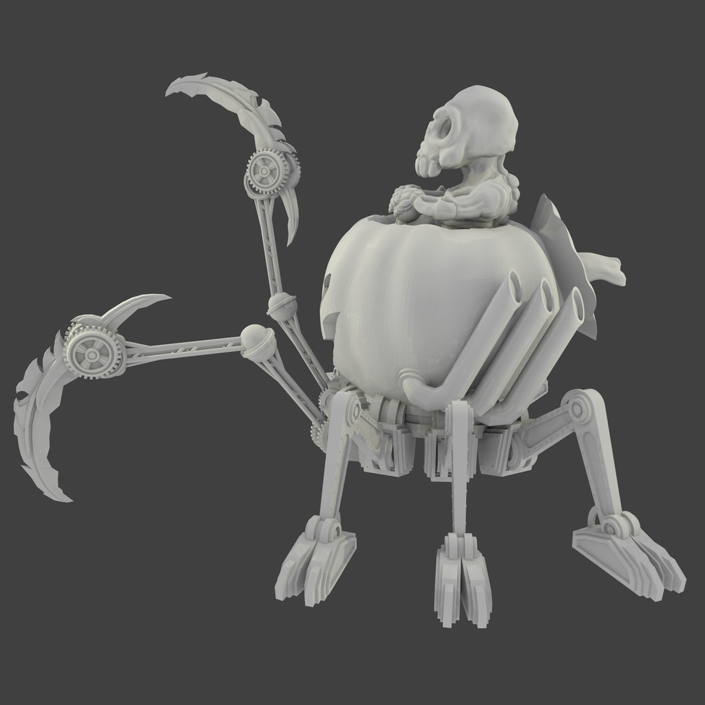 Free STL file Mech O Lantern・3D printer design to download・Cults