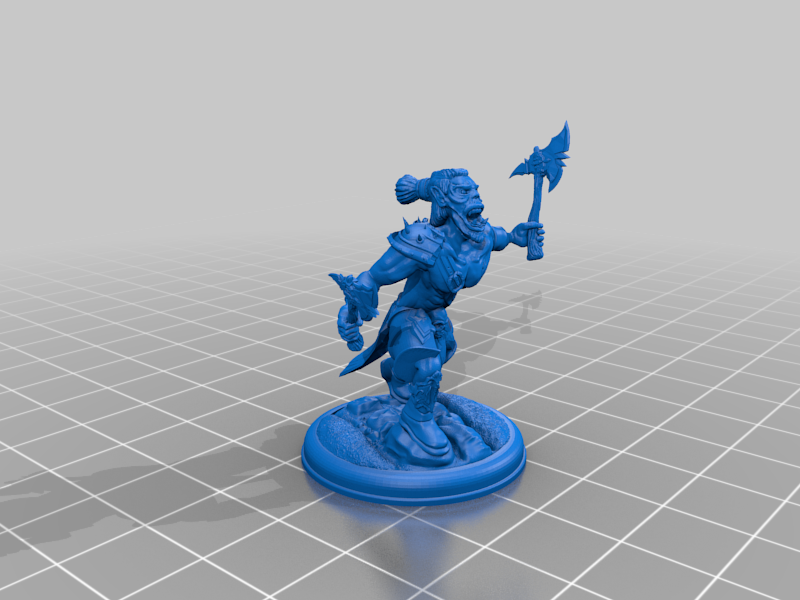 Free STL file Orc with axes by Mehdals 🪓・3D printing design to download ...