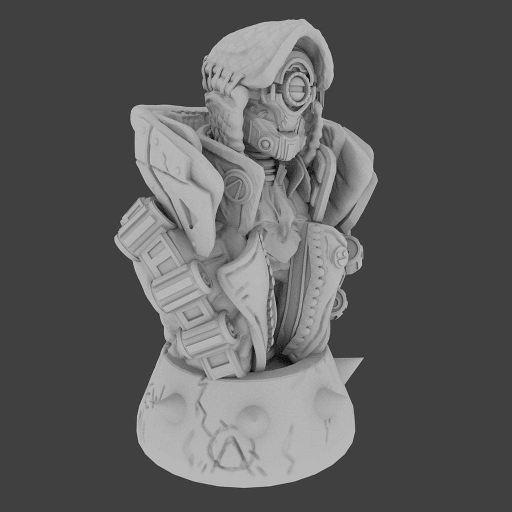 Free STL file Fl4k Bust from Borderlands 3 👤・3D print design to ...